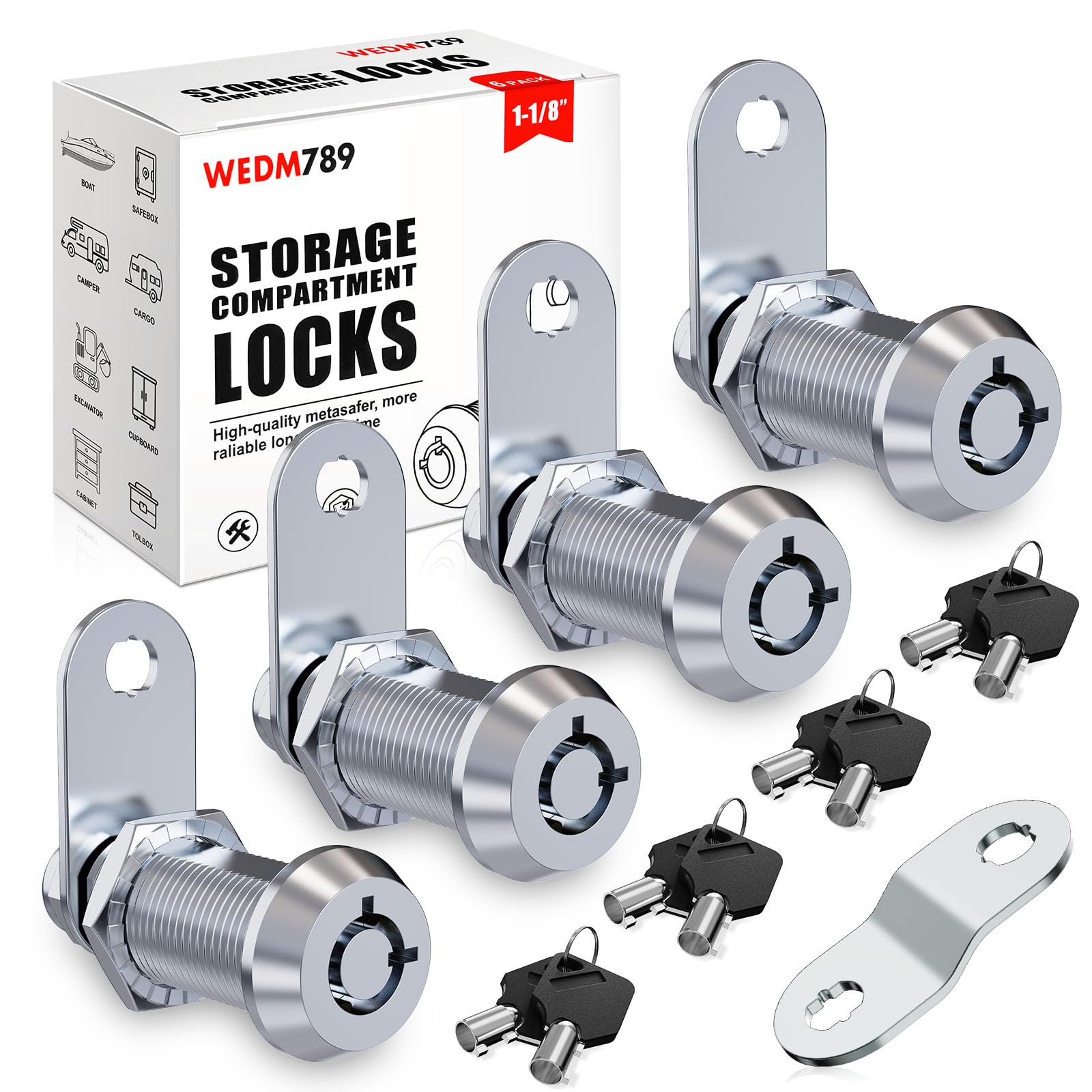 Amazon.com: WEDM789 RV Compartment Locks,Cam Lock,Tool Box Locks ...