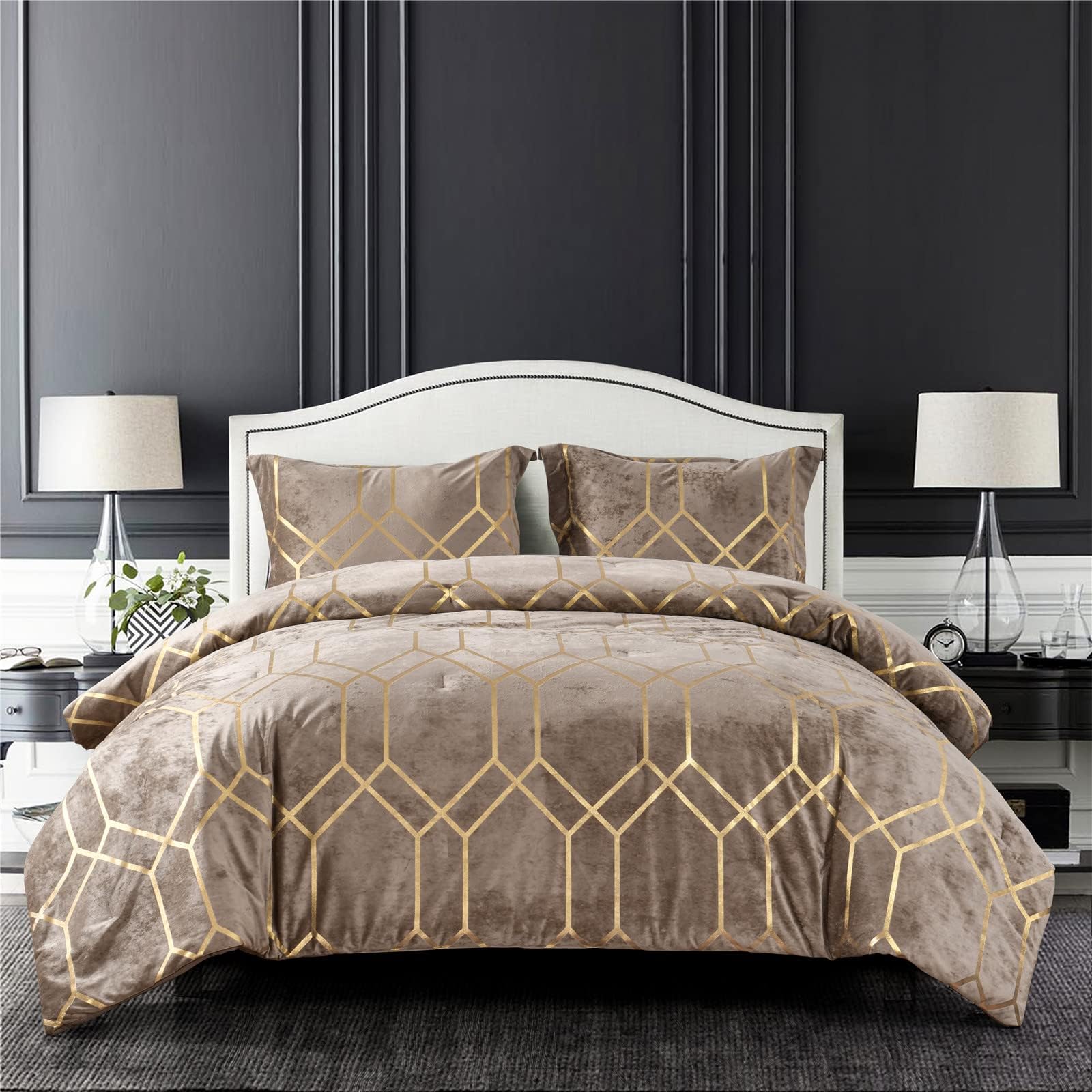 Amazon.com: Chic Home Jake Comforter Set Reversible Hotel Collection ...