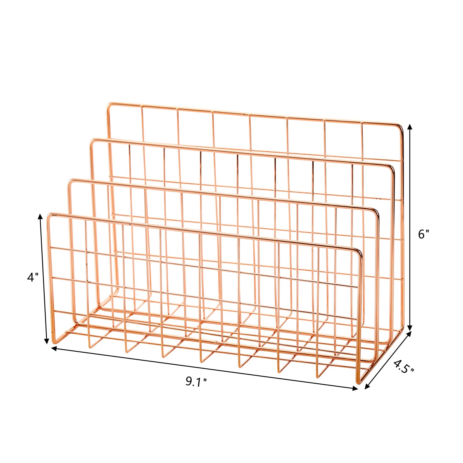 Frcctre 2 Pack Desktop Mail Organizer, 3 Slot Mail Holder File Holder ...
