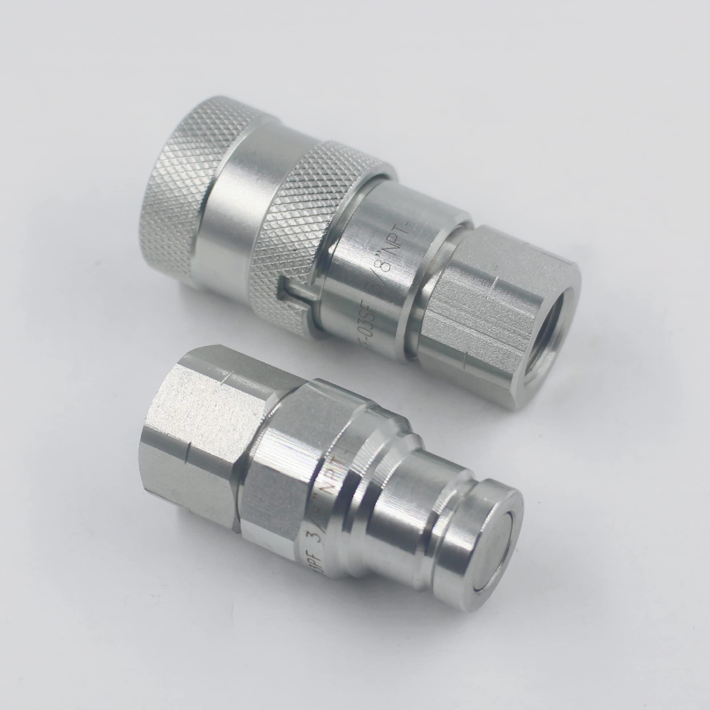 Snapklik.com : FF-03 3/8" NPT 3/8 Body Flat Face Hydraulic Quick ...
