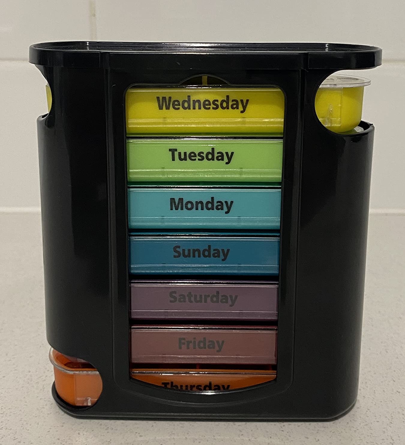 Stackable Daily Pill Organizer - (4 Times a Day) Weekly Medication ...