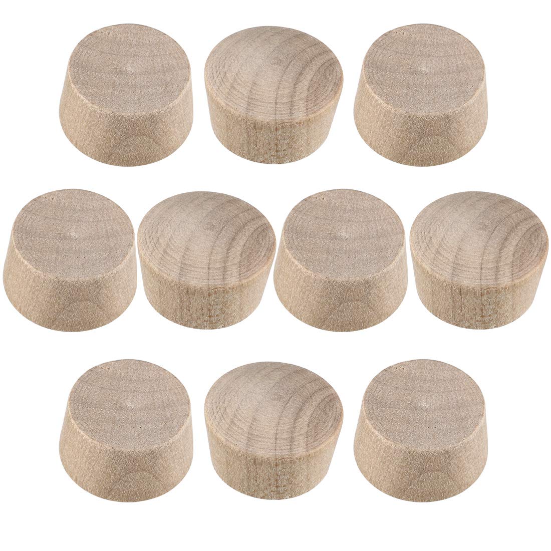uxcell Wood Button Top Plugs 1/2 Inch Cherry Hardwood Furniture Plugs 9 ...