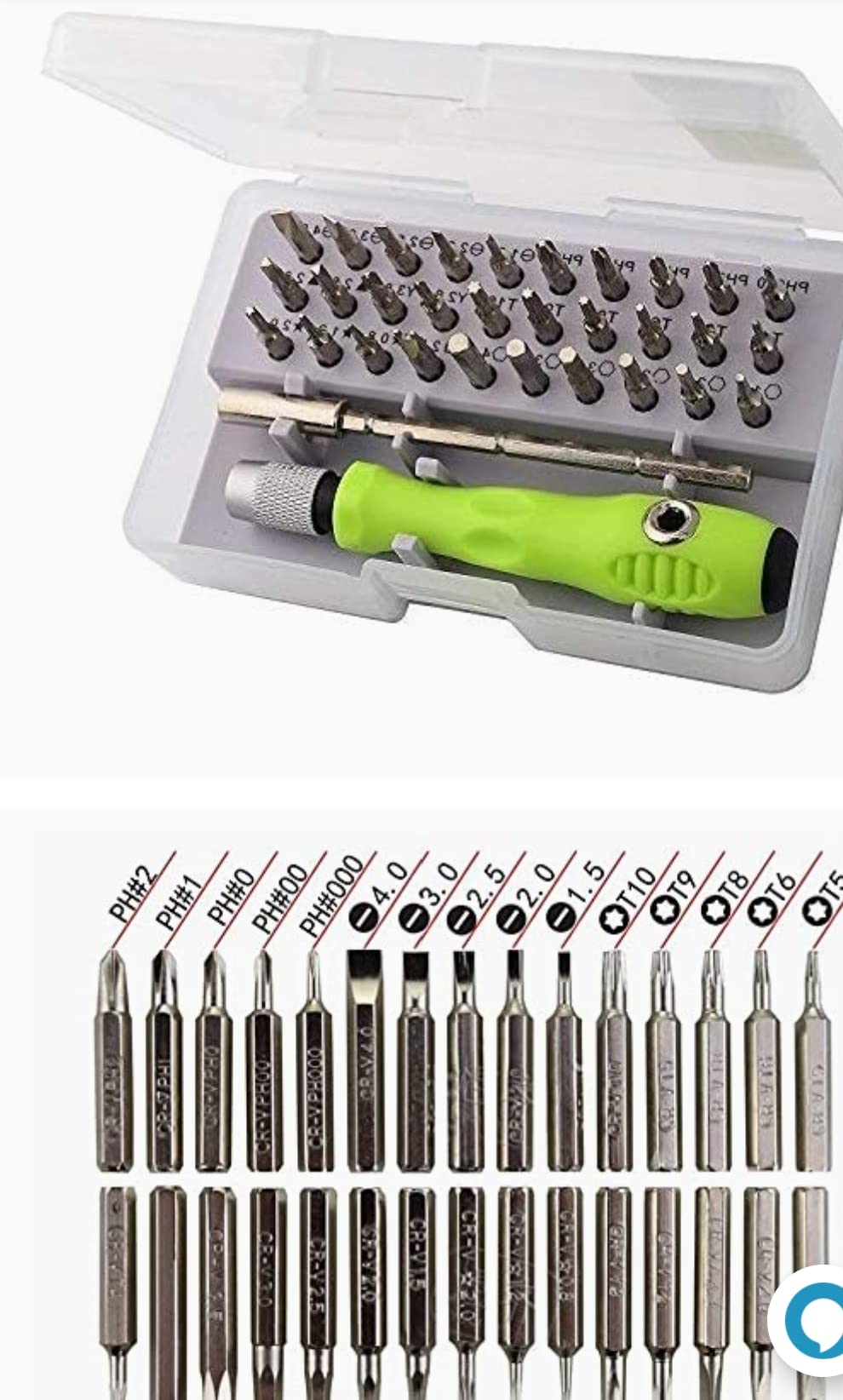 MSSMKD 32 in 1 Small Screwdriver Set, Mini Screwdrivers Kit with ...