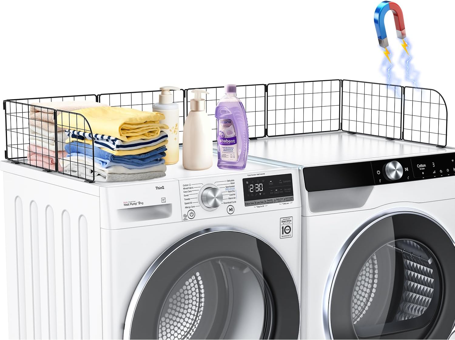 Amazon.com: PrimZooty Magnetic Laundry Guard for Washer and Dryer - 49. ...