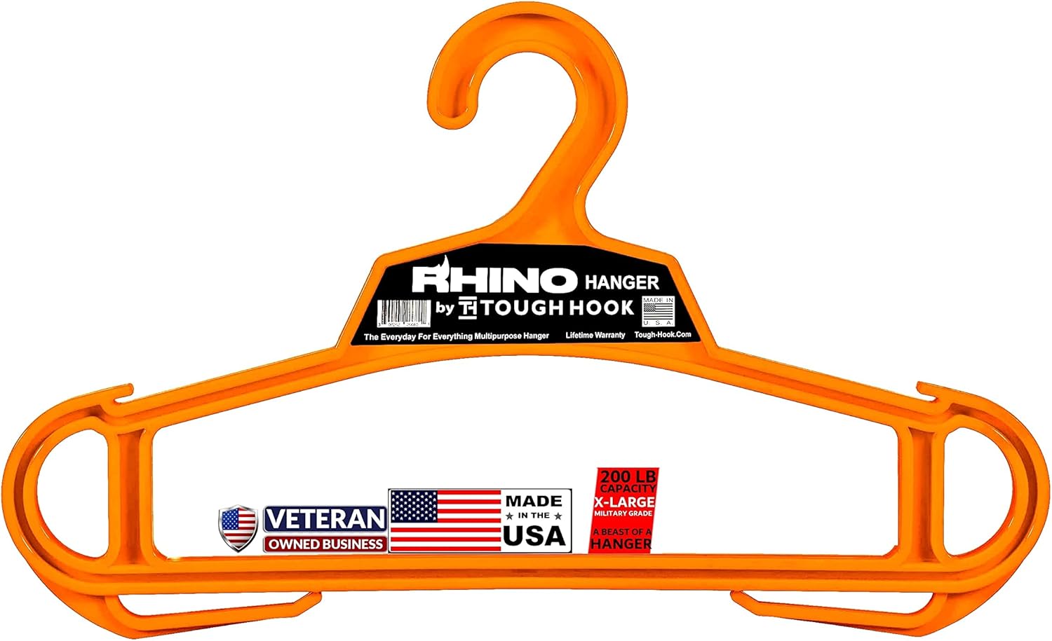 Amazon.com: Rhino Tough Hook Heavy Duty Clothes Hangers, USA Made ...