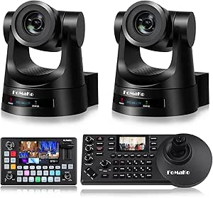 Amazon.com : FoMaKo PTZ Camera, AI Auto Tracking, 20x Optical Zoom HDMI PTZ Camera (2pcs) +KC601 ...