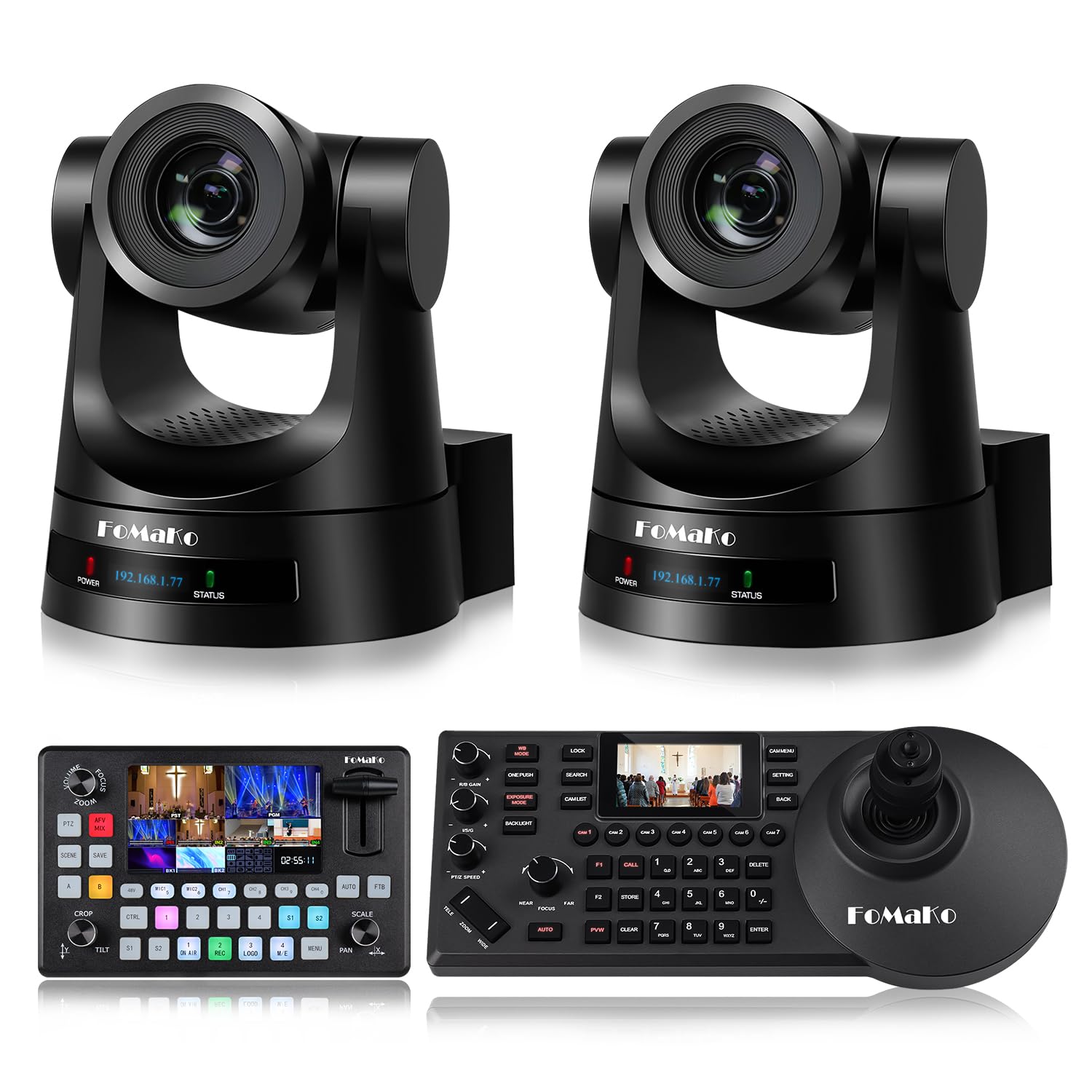 Amazon.com : FoMaKo PTZ Camera, AI Auto Tracking, 20x Optical Zoom HDMI ...