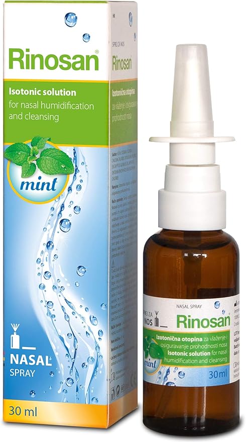 Rinosan Isotonic Nasal Mint Spray - for Allergy, Congestion, Rhinitis ...