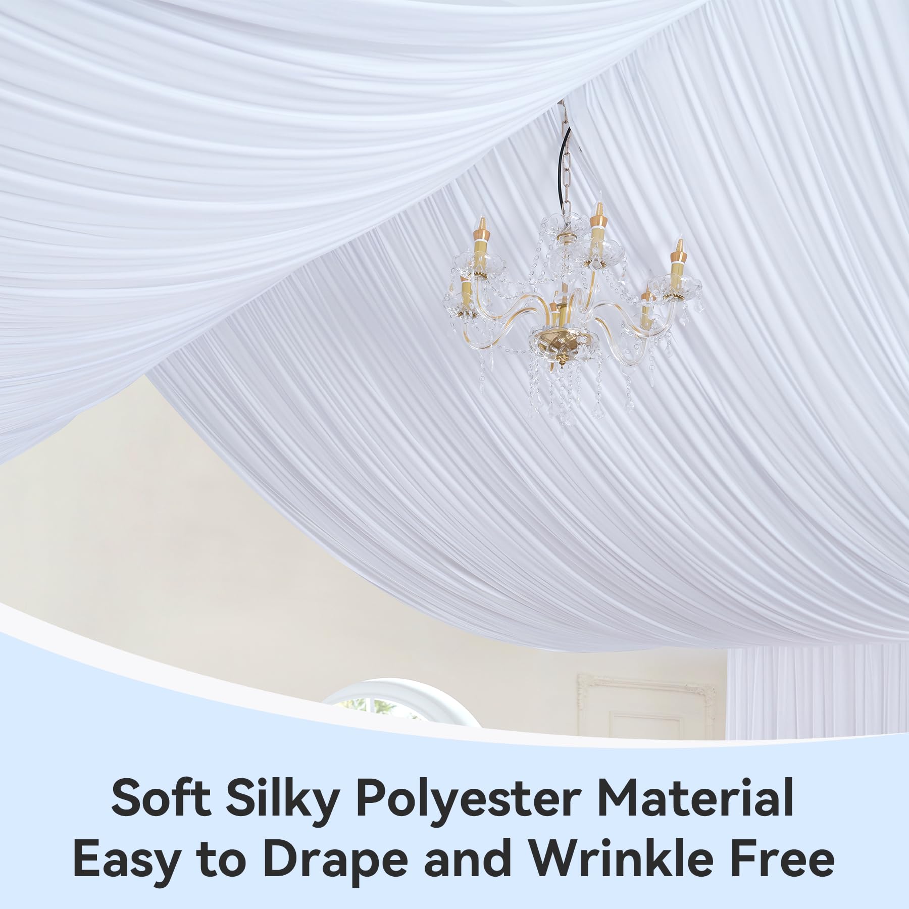 Snapklik.com : 10ft20ft White Ceiling Drapes For Weddings Parties,2 ...