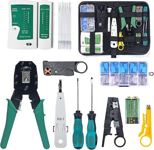 21 in 1 Network Repair Kits, Network Cable Tester Network Repair Tools ...