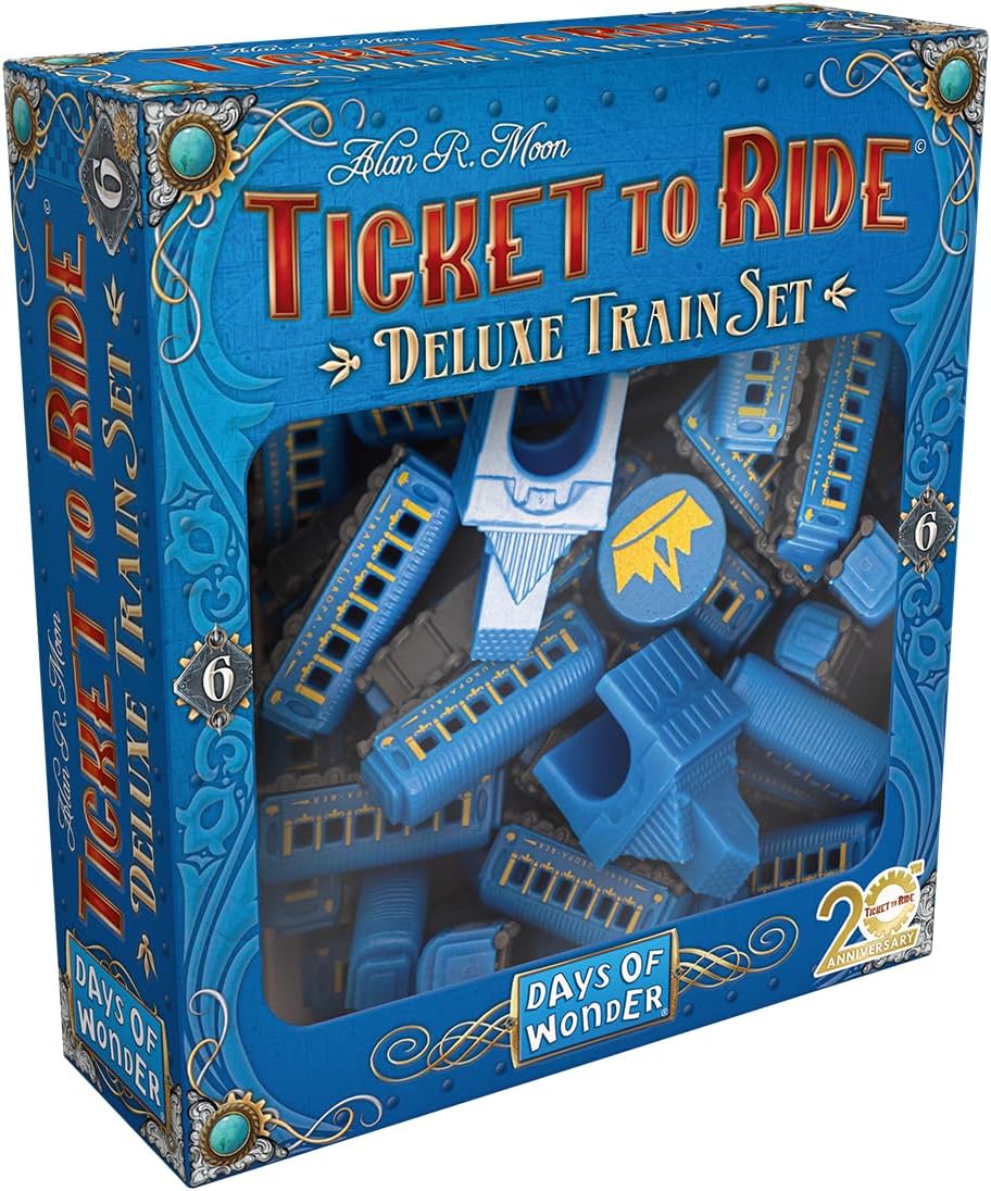 Days of Wonders - ASMODEE - Ticket to Ride Deluxe Train Set Blue ...