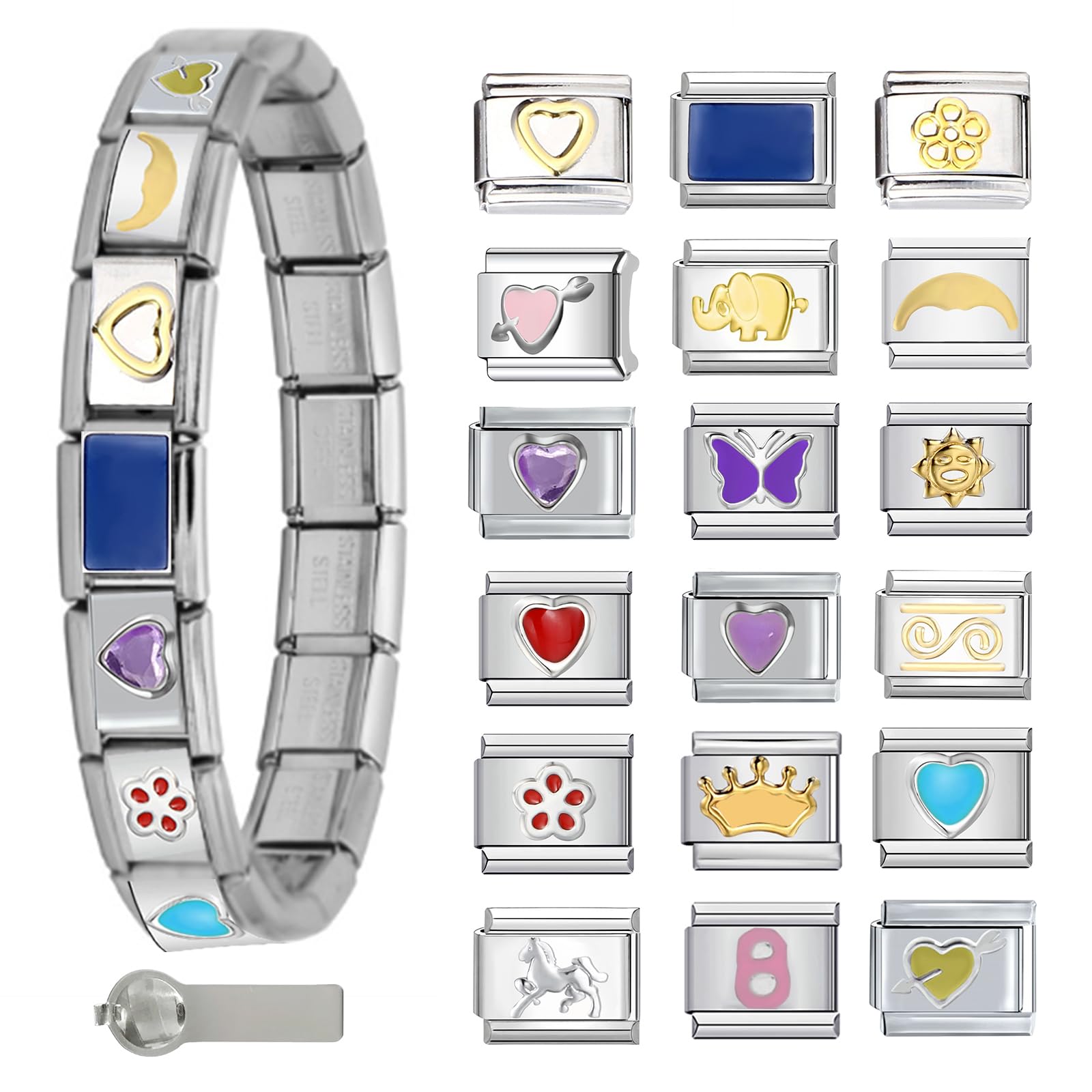 Pulseras italianas,brazalete italiano charms,pulsera italiana charms ...