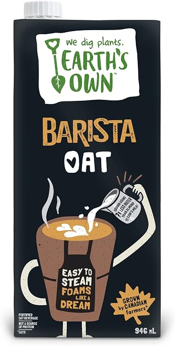 Earth's Own Oat Milk Barista Edition Plant Based Beverage