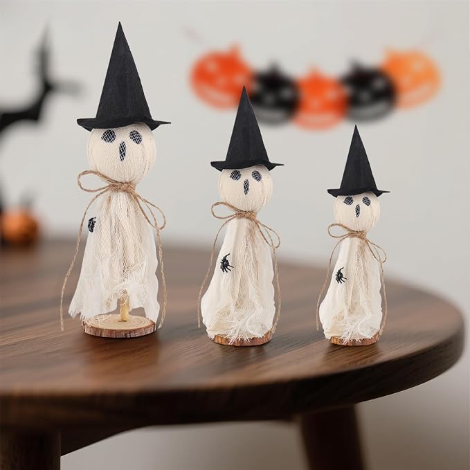 Amazon.com: AmFor 3PCS Halloween Decorations Indoor- Primitive ...