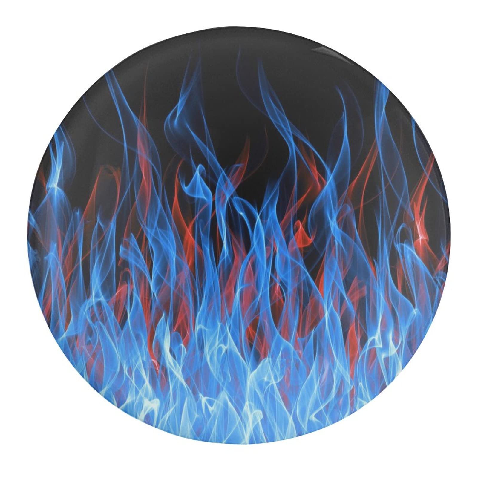 Red And Blue Fire Flames