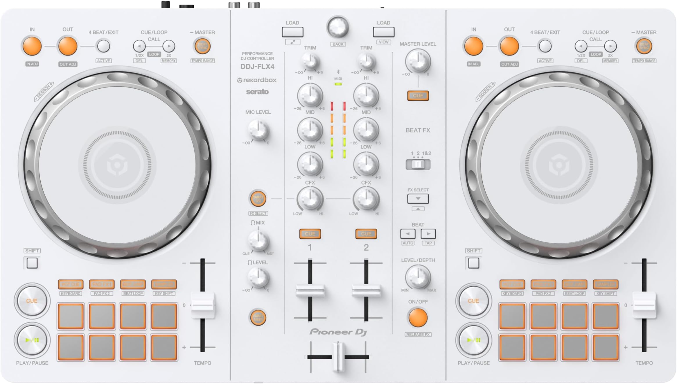 Amazon.com: Pioneer DJ DDJ-FLX4 2-deck rekordbox and Serato DJ ...