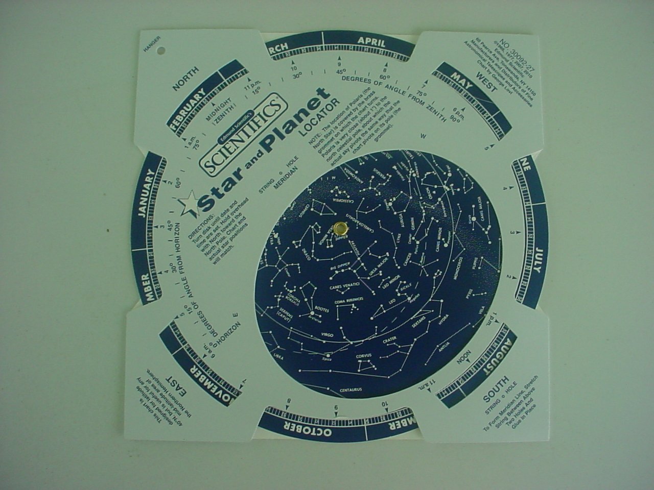Star and Planet Locator with Instruction Manual: Edmuns Scientifics ...