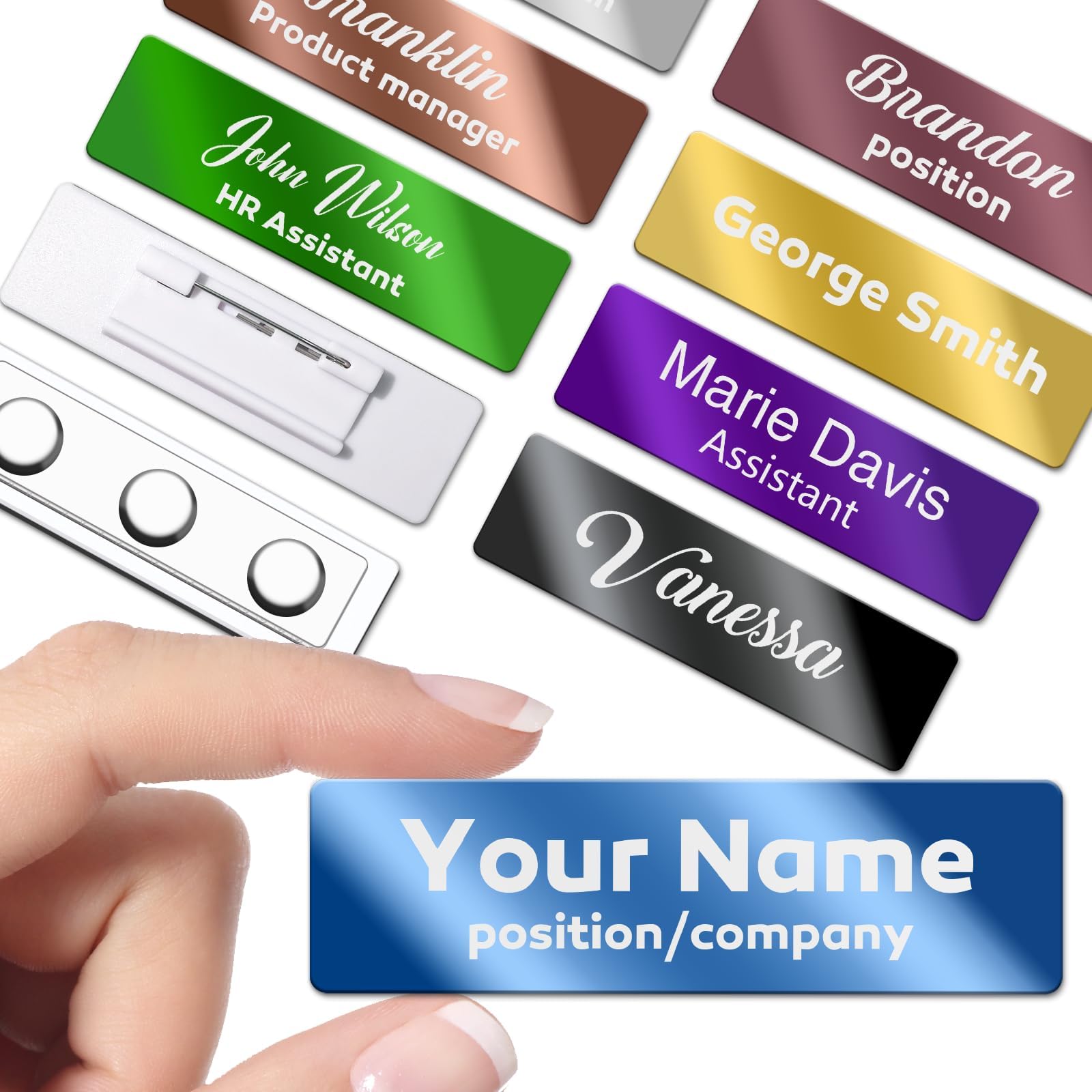 Amazon.com : Custom Name Tag Customizable Name Tags, Personalized ...
