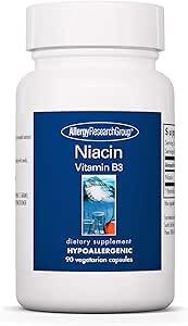 Amazon.com: Niacina Vitamina B3 250 Miligramos 90 Cápsulas Vegetales : Salud y Hogar