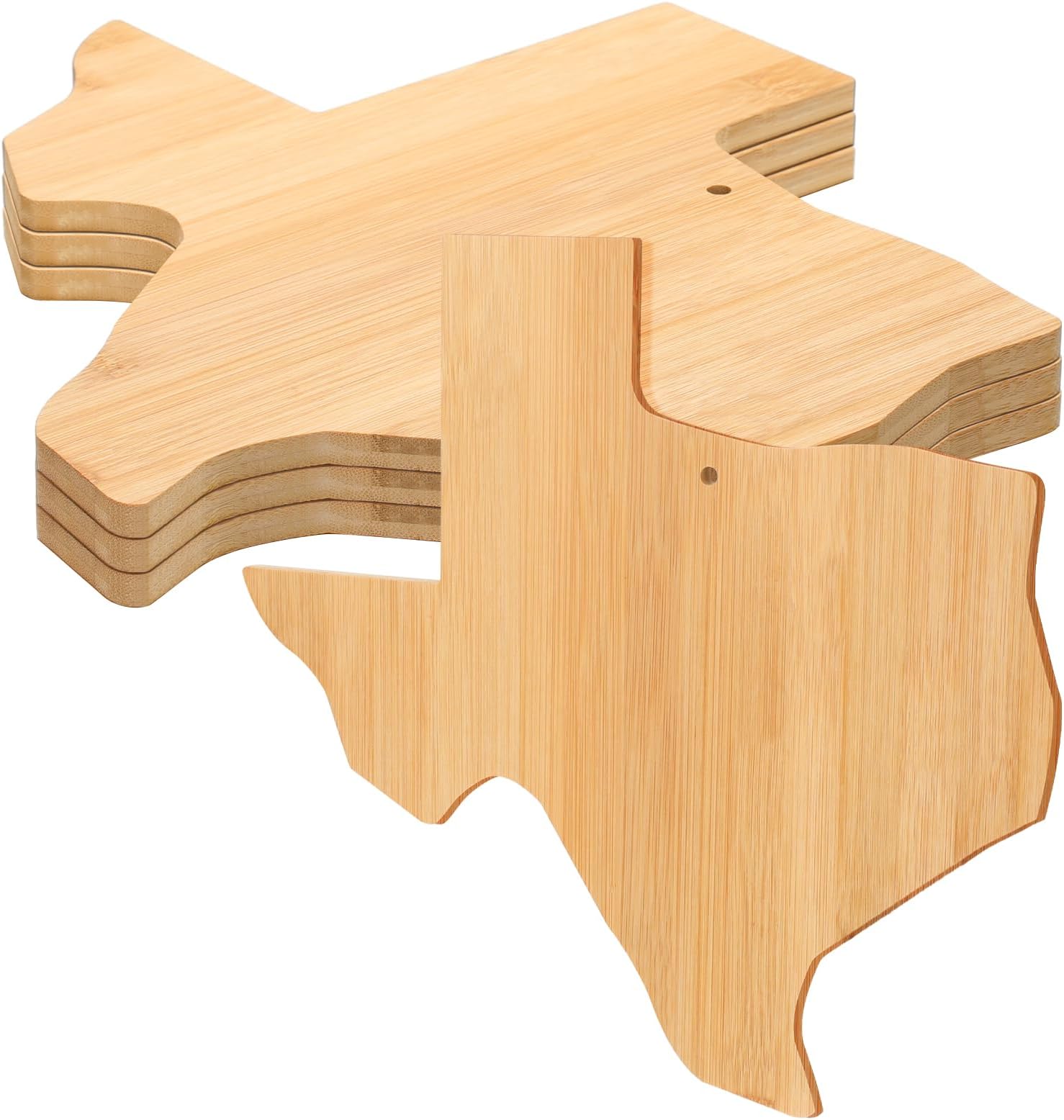 Amazon.com: MoDooris Bamboo Cutting Board Texas State Shaped Bamboo ...