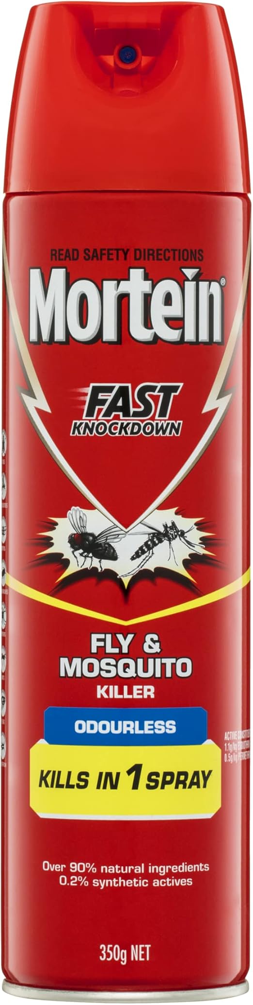 Mortein Fast Knockdown Insect Spray Odourless Fly & Mosquito Killer ...