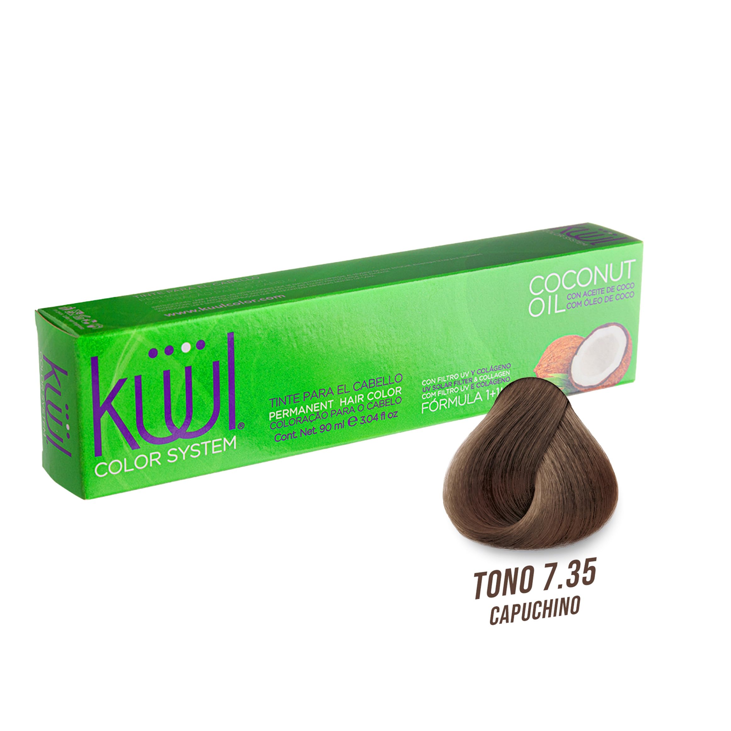 KÜÜL - Color System Tinte Permanente para Cabello Tono 7.35 90 ml, con ...