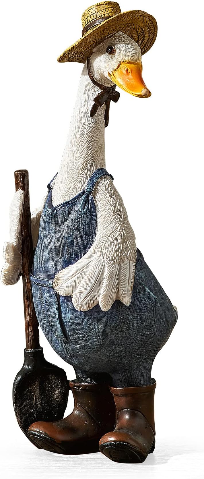 Amazon.com: OMA Wooden Duck Statue Summer Beach Duck Sculpture Pink ...