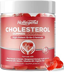 Amazon.com: HOLLEGEND Cholesterol Supplements Gummies Sugar Free, Plant ...