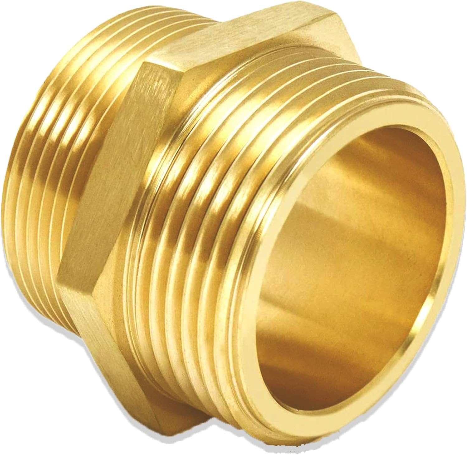 Buy Fire Equipment Hexagonal Nipple Fitting Brass Fire Hose Adapter 2-1 ...