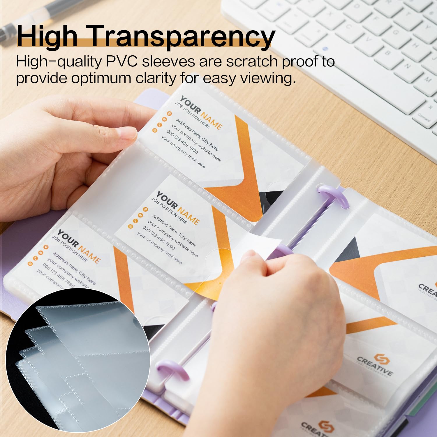 Snapklik.com : Deli Business Card Holder, 180 Cards Book Portable ...