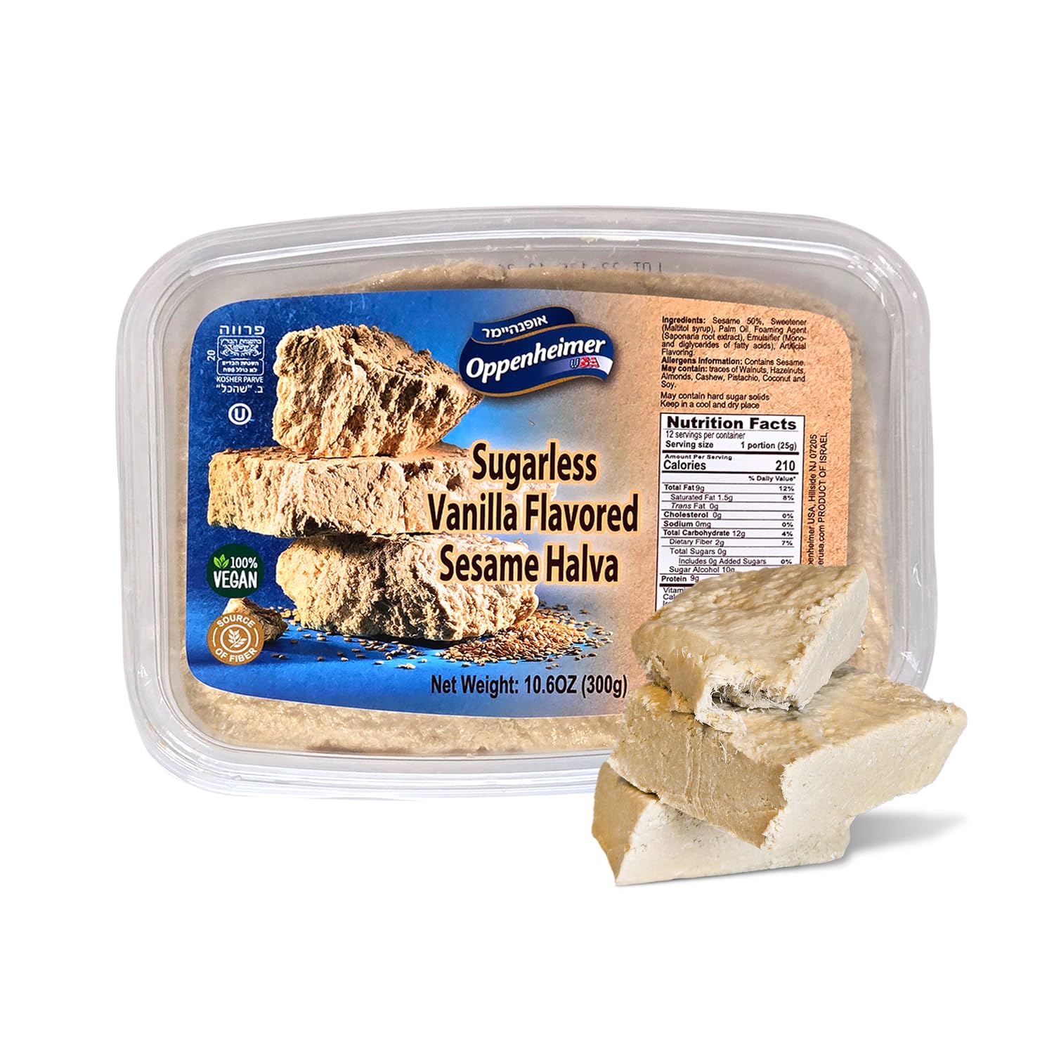 Amazon.com : Sugarless Sesame Halva Vanilla Flavor - Delicious Sweet ...