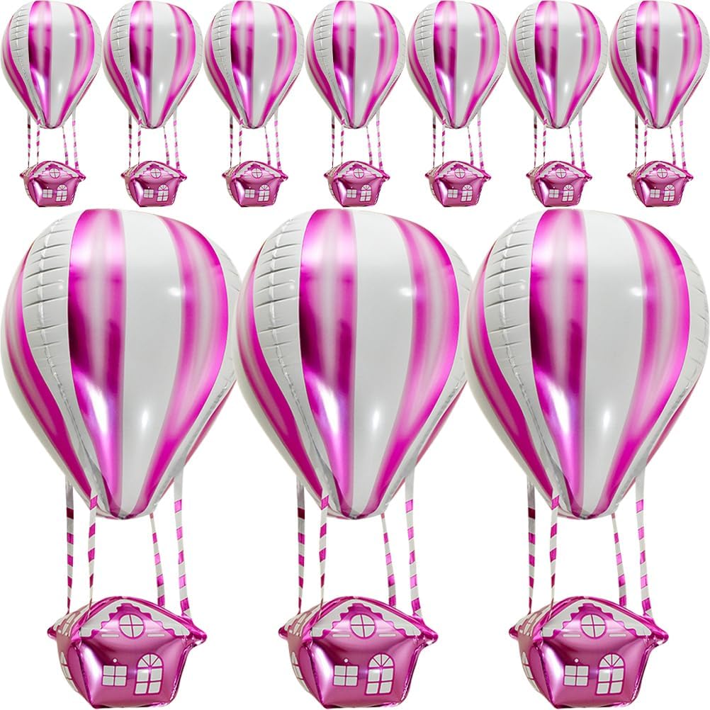 Amazon.com: Gadpiparty Hot Air Balloon Foil Balloon 35 Inch Pink Party ...