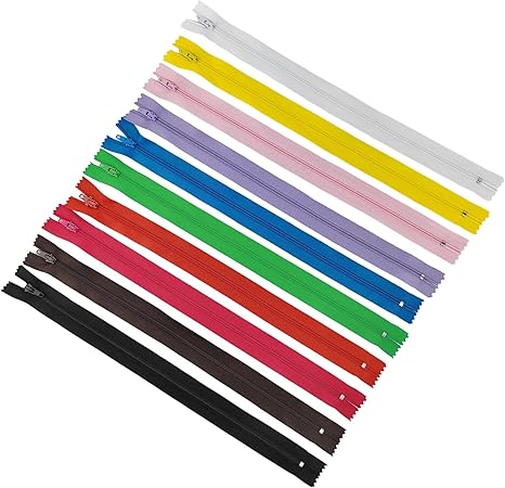 Amazon.com: 10 Pcs 14 Inch Nylon Zippers, 10 Assorted Colors Invisible ...