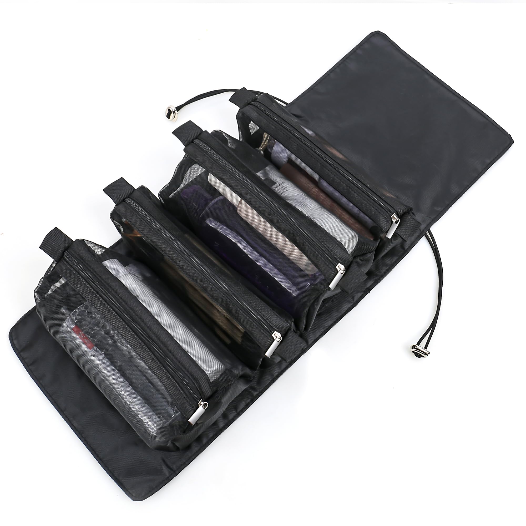 eWonLife Makeup Travel bag, Portable Toiletry Bag for Women, Detachable ...