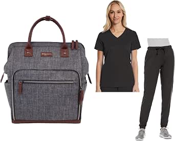 Amazon.com: ELEMENTS BY ALEXANDERS UNIFORMS Women's EL9115 Mock Wrap ...