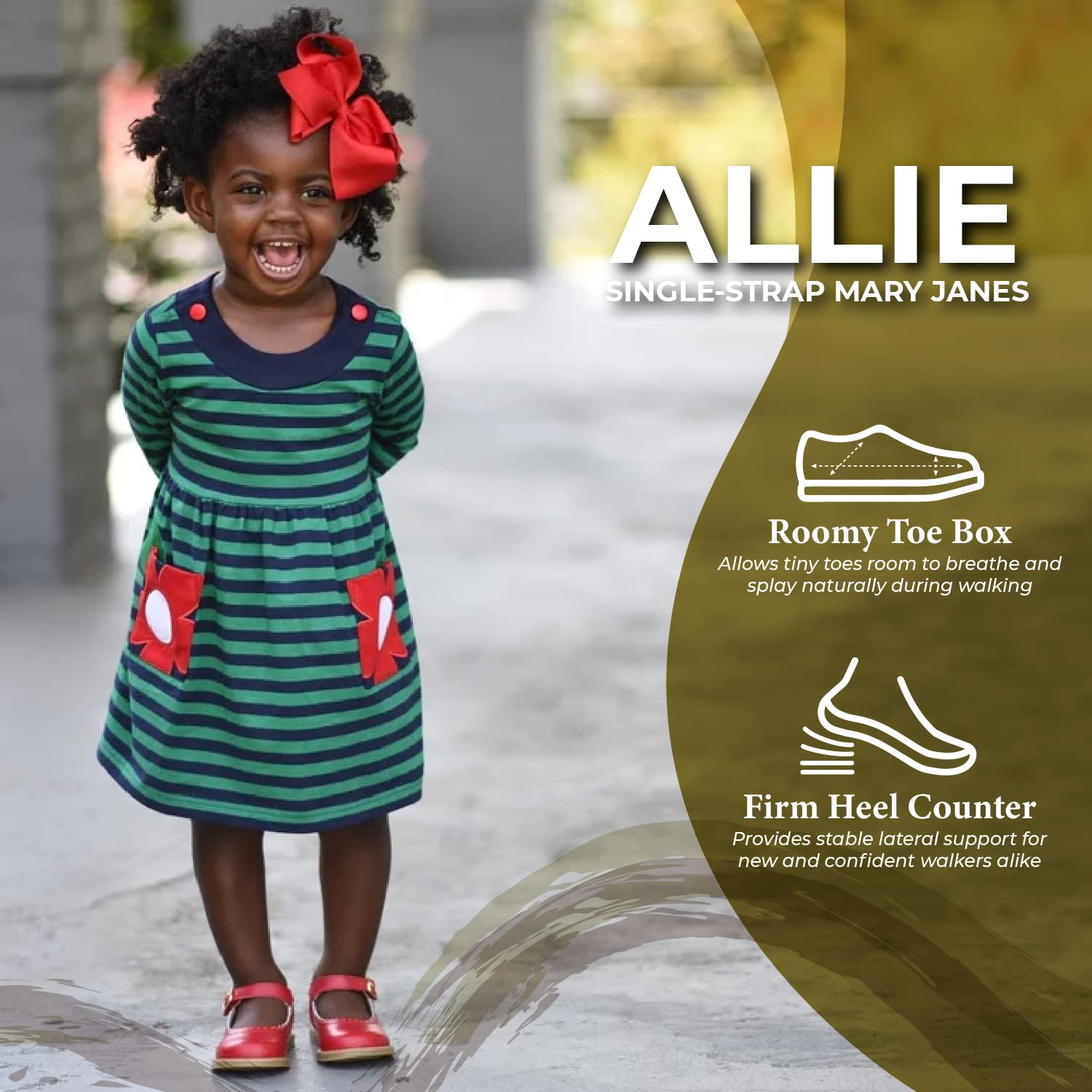 Snapklik.com : FOOTMATES Allie Leather Mary Jane Girls Party Dress Hard ...