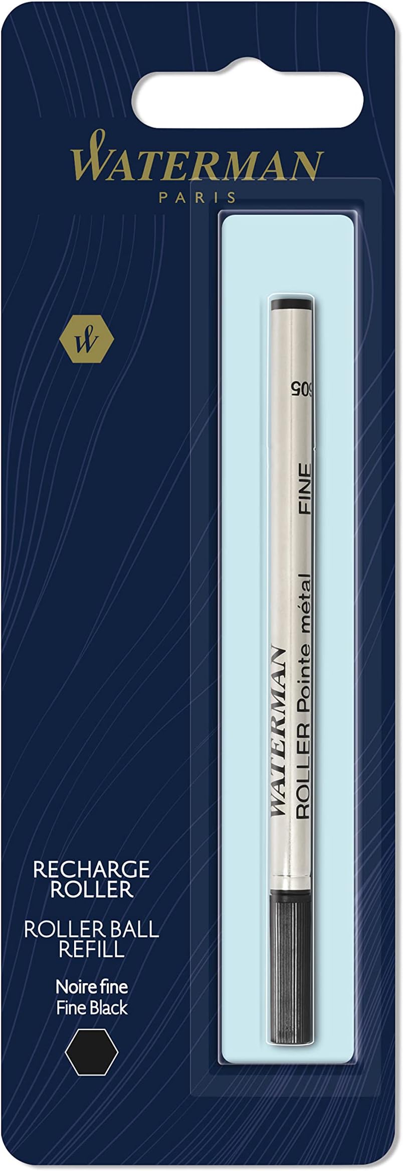 Waterman Ballpoint Pen Refill | Fine Point | Black Ink | 1 Count ...