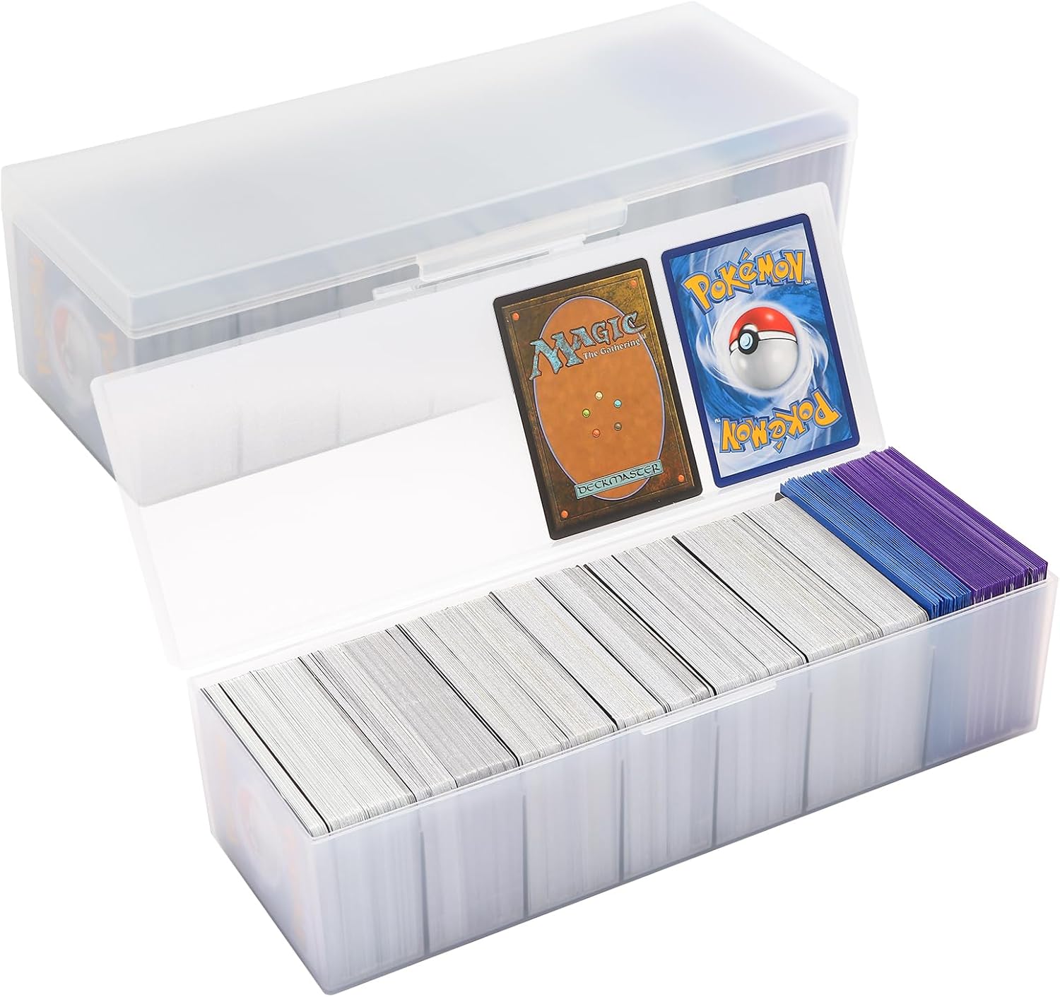 Amazon.com: Zlcjyyun Trading Card Storage Box for TCG Cards,Plastic ...