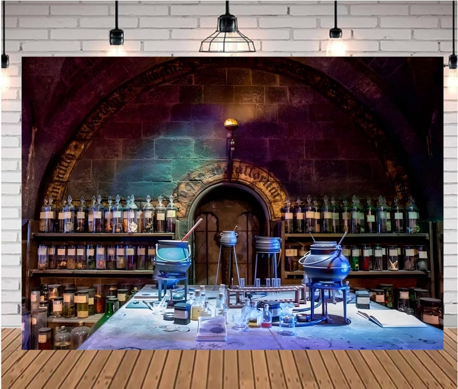 Amazon.com : Halloween Photography Backdrop Magic School Lab Spooky ...