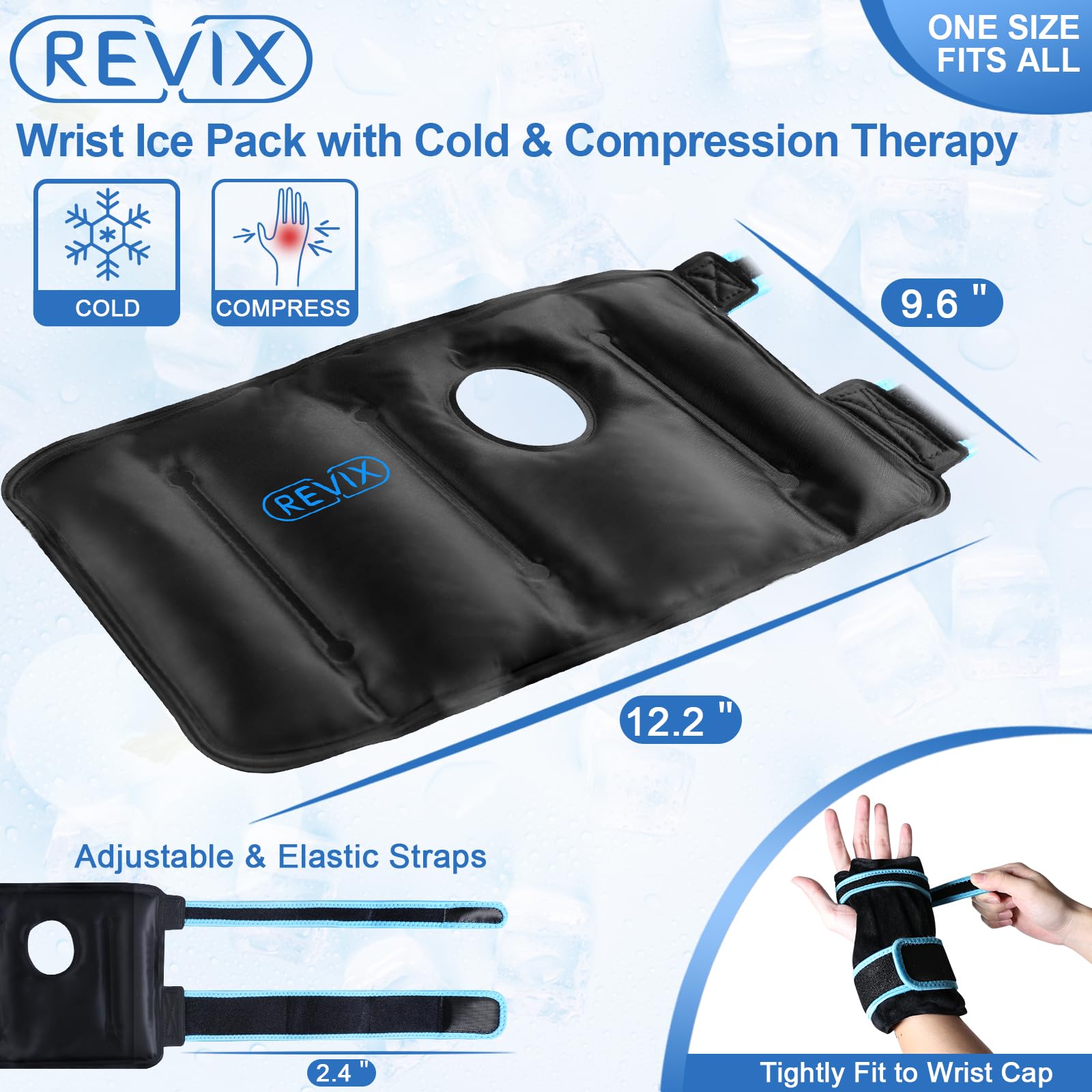 Snapklik.com : REVIX Wrist Ice Pack Wrap For Carpal Tunnel Relief ...
