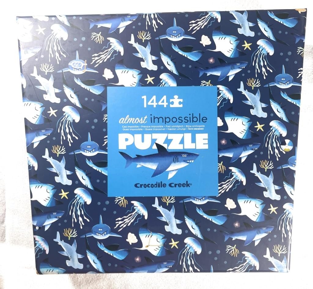 Amazon.com: Shark Reef: Almost Impossible Puzzle (144pc) : Toys & Games