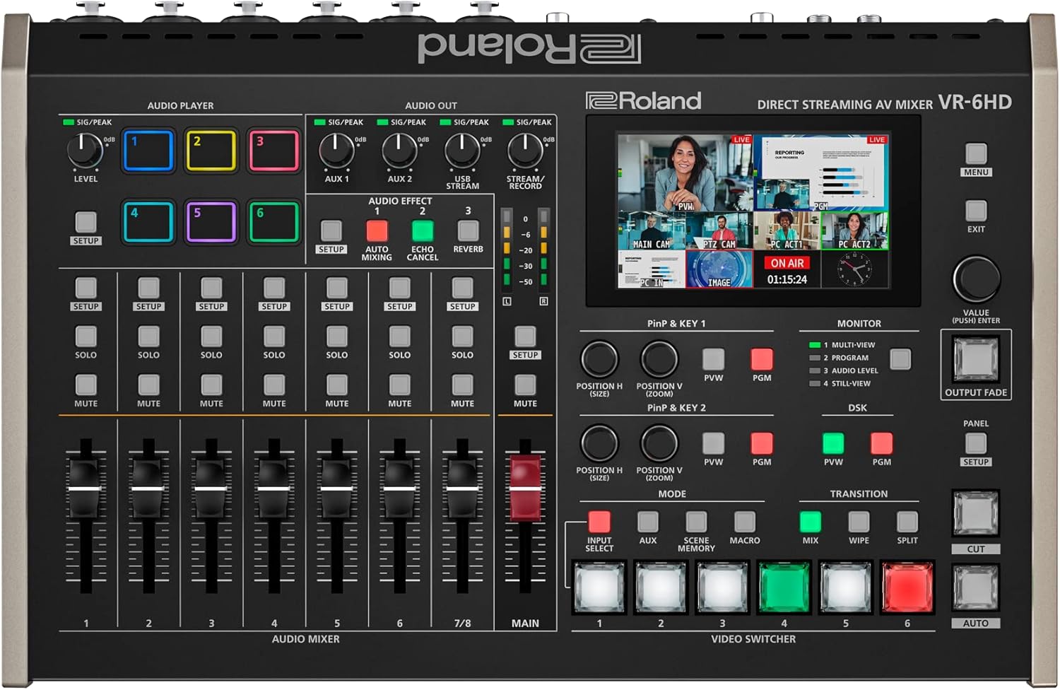 Amazon.com: Roland VR-6HD Direct Streaming AV Mixer | Professional ...