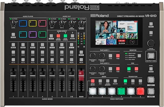 Amazon.com: Roland VR-6HD Direct Streaming AV Mixer | Professional ...
