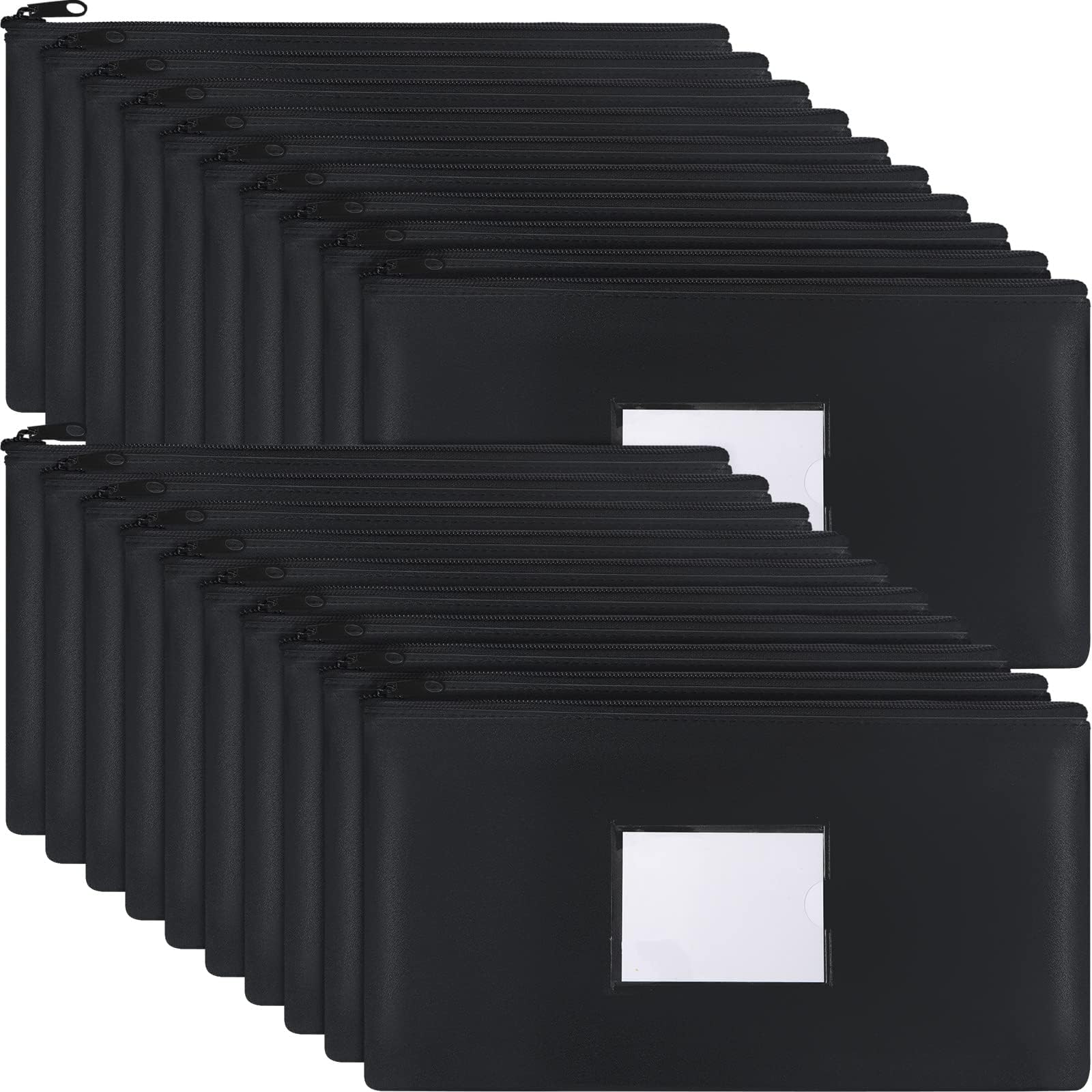 Amazon.com: 6 Pcs Money Bag with Lock 11 x 5.5 Inches Black Locking ...