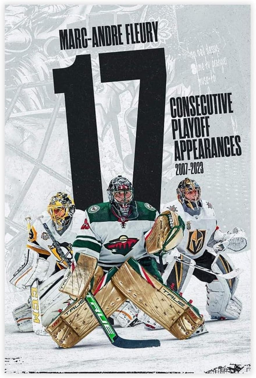 Amazon.com: WummLY Marc-Andre Fleury Player Poster4 Canvas Art Posters Home Fine Decorations ...