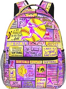 Amazon.com: Loobrocoi Softball Backpack For Girls 16 Inch Large ...