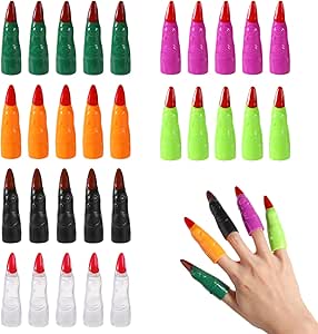 Amazon.com: 30pcs Halloween Witch Fingers, Length 2.56in Plastic Witch Fingers Pointers for ...