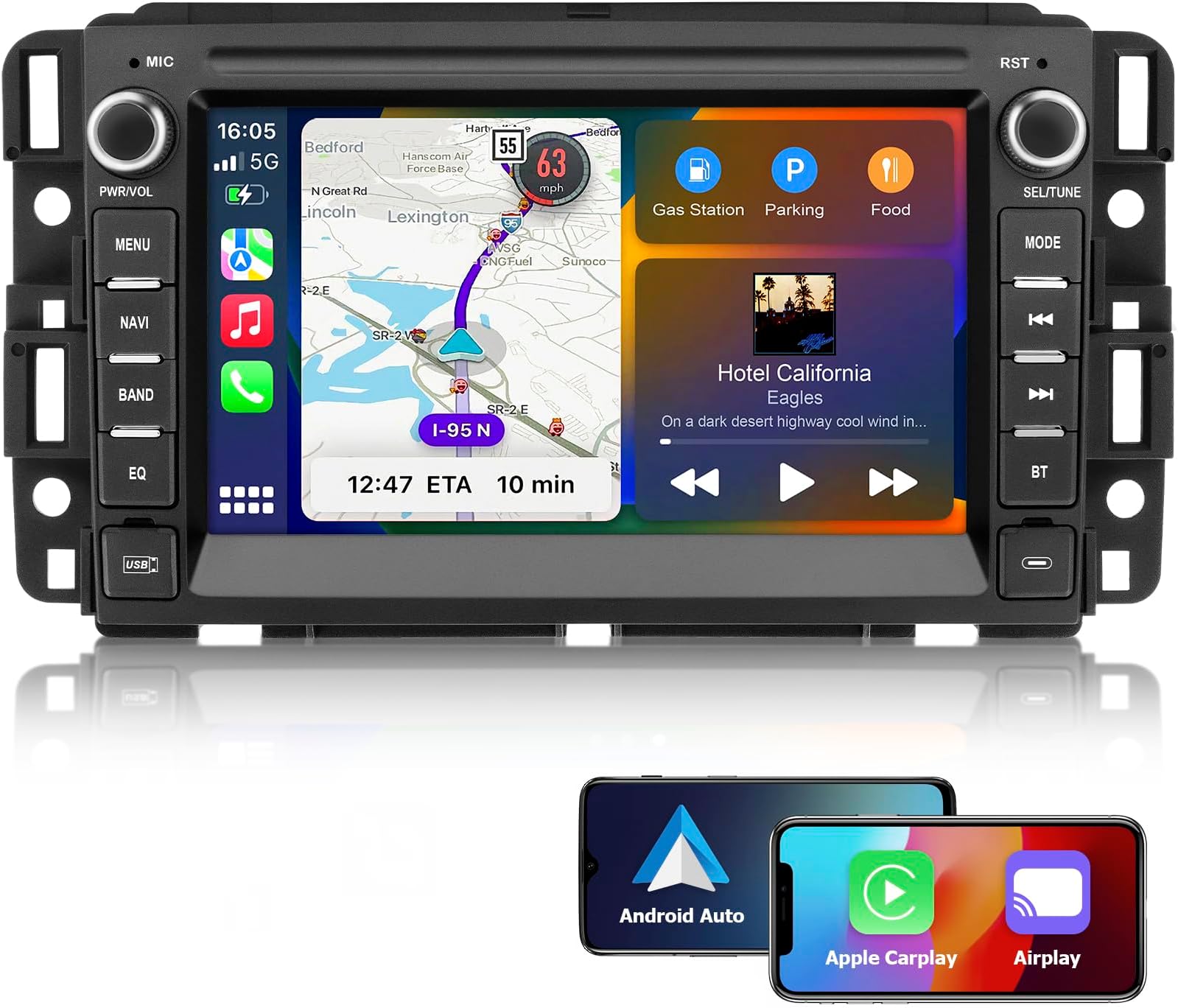 Car Stereo Radio for Compatible with Chevrolet Chevy Silverado Tahoe ...