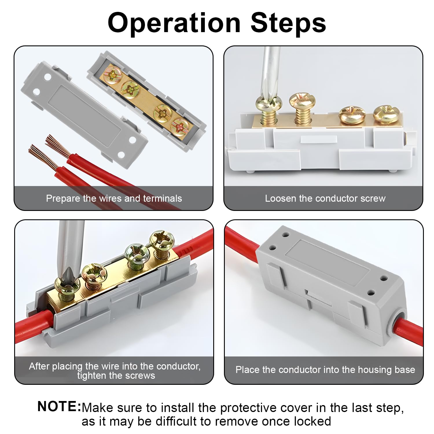 Snapklik.com : HUAREW 10Pcs 6 AWG Gauge Wire Connector Nut Kit