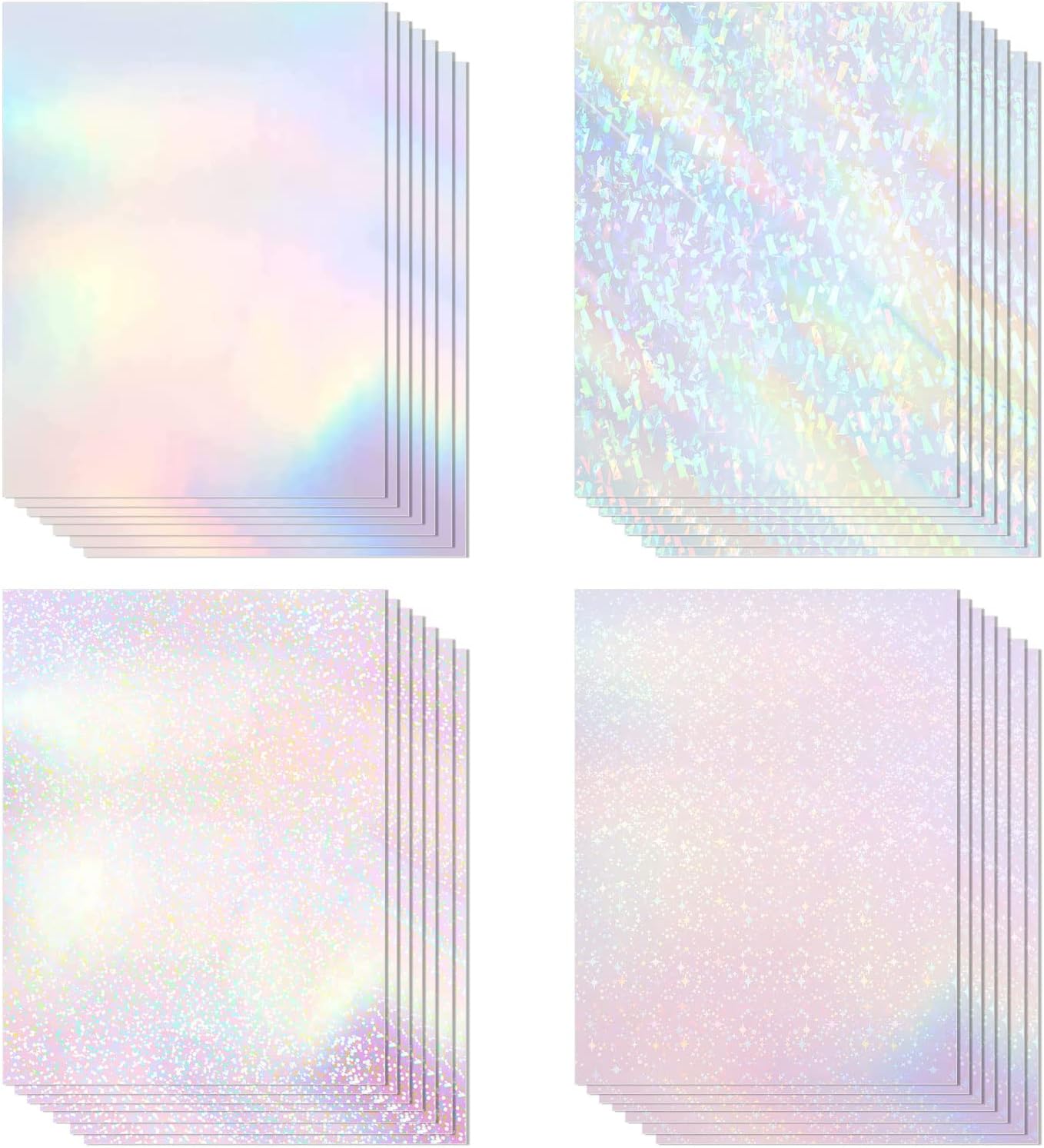 TECKWRAP Holographic Sticker Paper Clear Overlay Lamination Vinyl ...